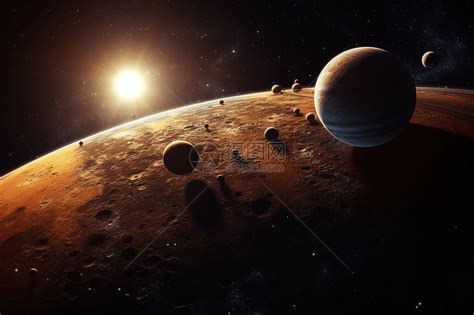 太阳系探索3d渲染图图片素材 正版创意图片600077427 摄图网