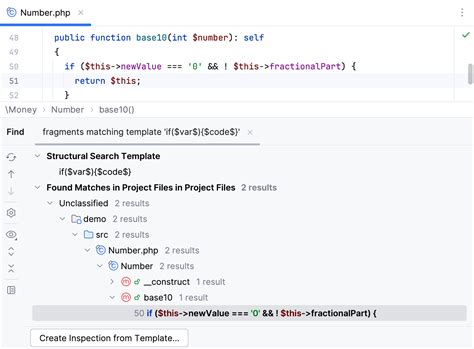 structural search and replace examples phpstorm documentation