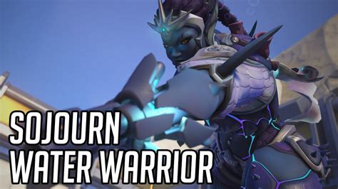 Sojourn Water Warrior Skin Showcase Overwatch 2 Youtube