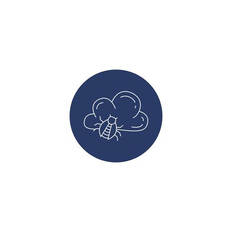 Cyber Cloud Bug Icon Vector 7931046 Vector Art At Vecteezy