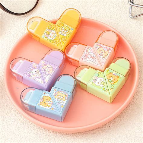 New Small Mochi Eraser Rotating Love Roller Eraser Primary School