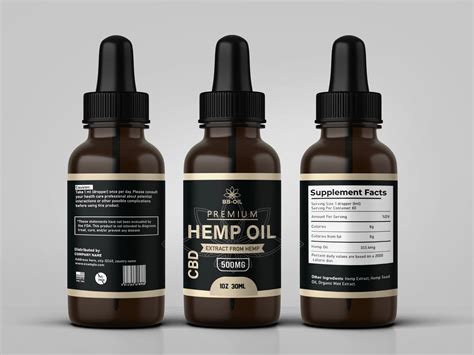 Cbd Label Design And Packaging Design On Behance