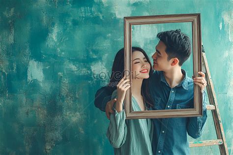 행복한 젊은 아시아 부부