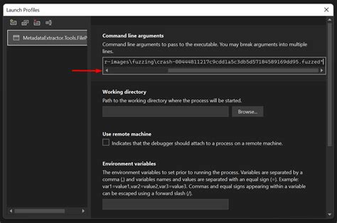 Avoid Horizontal Scroll Bar In Launch Profile Arguments Text Box · Issue 8034 · Dotnetproject