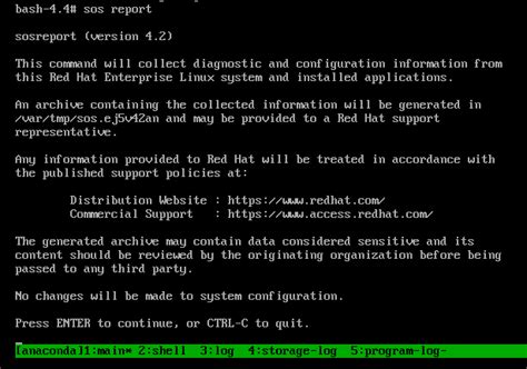Generating Sos Reports For Technical Support Red Hat Enterprise Linux 8