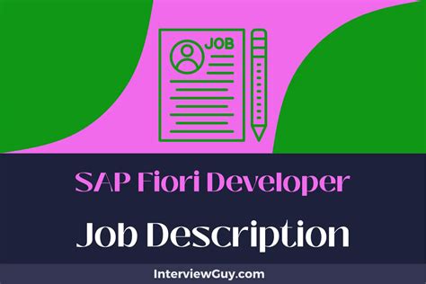 Sap Fiori Developer Job Description Updated For 2025