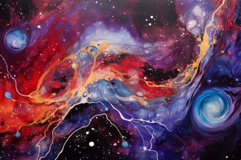 Premium Ai Image Cosmic Abstraction Beautiful Illustration Picture Generative Ai