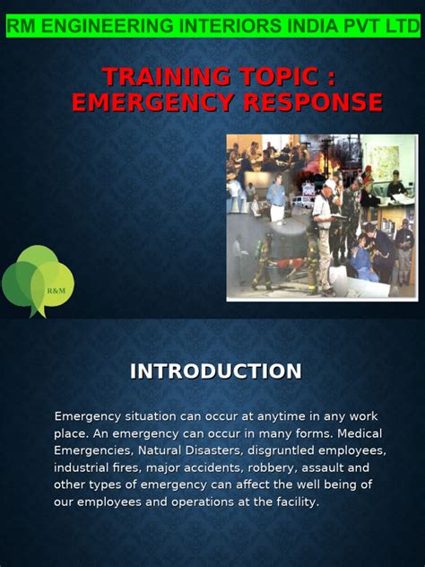 Emergency Response Randm Pdf Emergency Emergency Evacuation