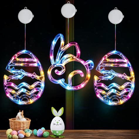 New Easter Decoration Lights Egg Bunny Easter String