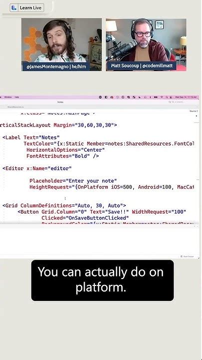 Using Onplatform And Onidiom In Xaml To Create A Ui In A Net Maui App Youtube