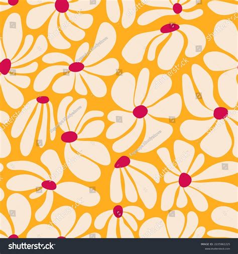 Retro Groovy Flower Power Background Vintage Stock Vector Royalty Free