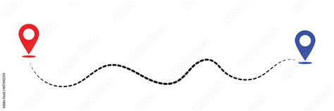 Map And Location Symbols Set Mapping Icon Collection Geolocation Map Path Distance Gps