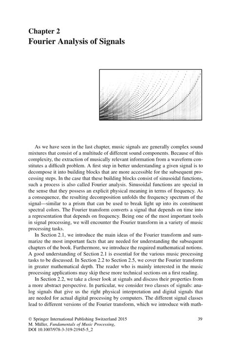 Pdf The Fourier Transform In A Nutshell