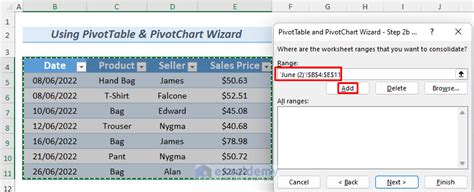 How To Consolidate Multiple Excel Worksheets Into One Pivottable 2 Methods