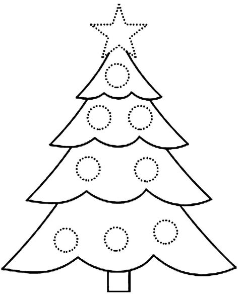 Printable Tree Template Coloring Home