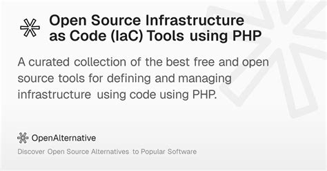 Open Source Infrastructure As Code Iac Tools Using Php Openalternative