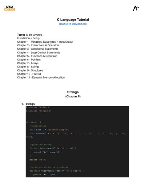 Chapter 8 Code Pdf Pointer Computer Programming Software