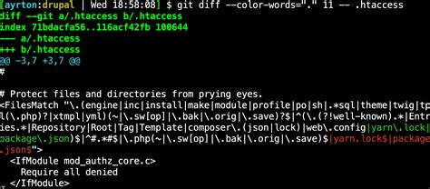 Htaccess Rules Broken Since Yarnlock Got Added 3327115