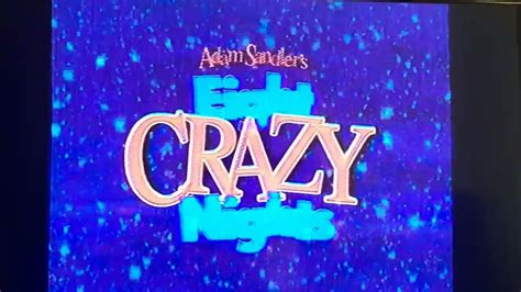 Opening To 8 Crazy Nights 2002 On Hbo2 Thursday October 16 2003