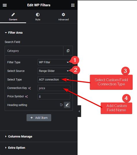 How To Create Range Filter For Custom Posts With Custom Fields In Elementor Acf Pods Metabox