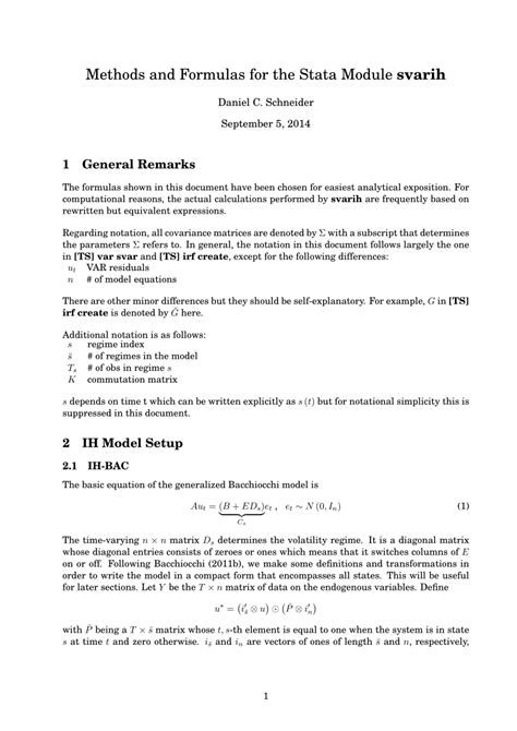 Pdf Svarih Stata Module To Estimate And Analyze Structural Var Models Based On Selected