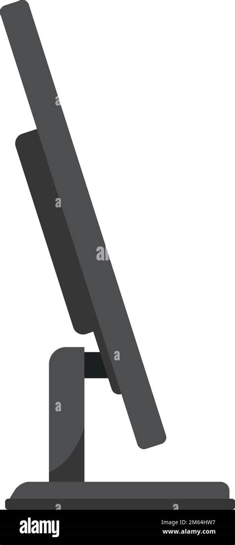 Computer Monitor Icon Flat Vector Screen Pc Modern Display Isolated Stock Vector Image And Art