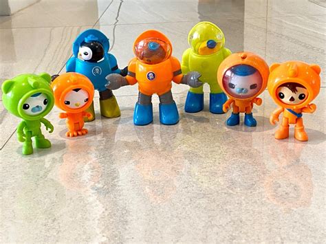 The Octonauts Set Of Mini Octo Max Suits And Deep Diving Suit Figures 4615952416