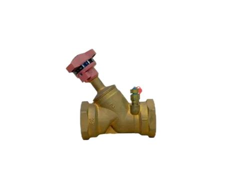 Fixed Orifice Double Regulating Balance Flow Meter Valve Brass Circuit Balancing Valves