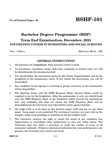 Bshf 101 Pdf Society