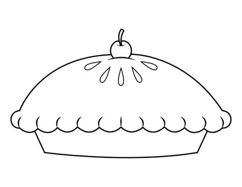 Printable Pie Coloring Page