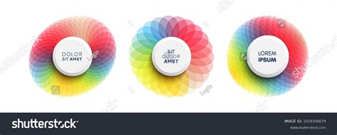 Set Spheres Ellipse Cover Design Template Stock Vector Royalty Free