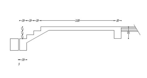 Formwork Details Of Staircase Design In Autocad 2d Drawing Cad File Dwg File