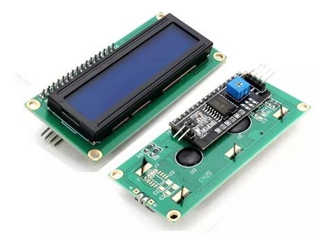 Display Lcd 16x2 1602 Fundo Azul C Modulo I2c Já Soldado Parcelamento sem juros