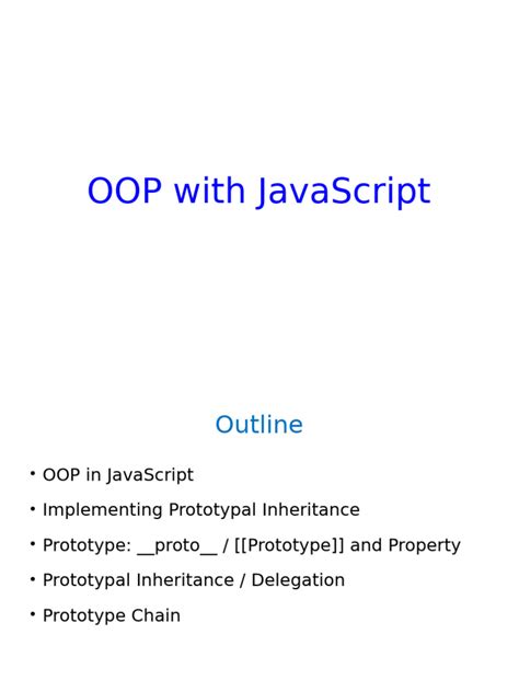 07 Oop In Js Pdf