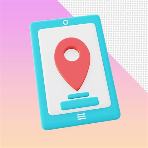 Premium Psd 3d Render Map Pointer In Phone Template Pack For Ui Ux Web Social Media And Design