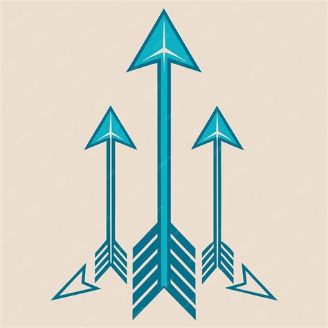 geometric abstract flat vector illustration arrow pointing right left