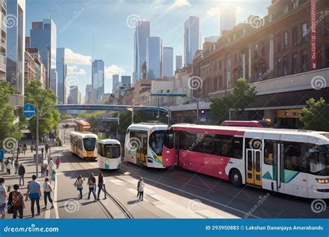 Celebrating The Importance Of Public Transportation Worldwide Stock Illustration Illustration