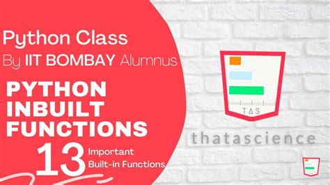 Python Inbuilt Functions 13 Important Built In Functions By Iit