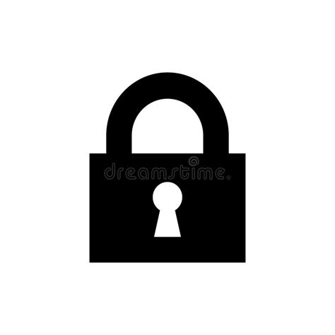 Lock Security Icon Stock Vector Illustration Of Mark