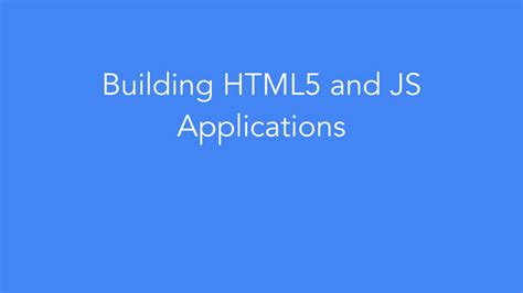 Html5 Applications Speaker Deck