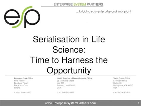 Pdf Serialisation In Life Science Time To Harness The Opportunity
