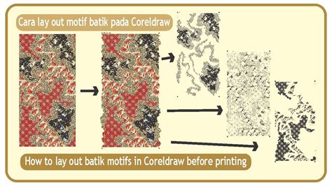 Cara Lay Out Motif Batik Pada Coreldraw Sebelum Dicetak Youtube