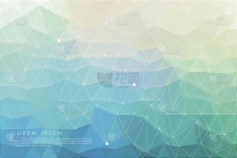 抽象背景与三角形网格模式