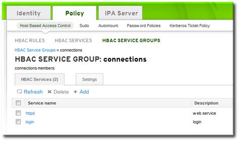 222 Creating Host Based Access Control Entries For Services And Service Groups Red Hat