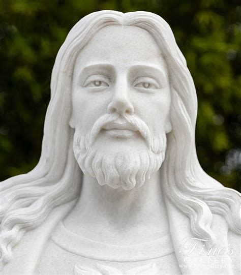 Marble Statues Monumental 10 Foot Tall Sacred Heart Of Jesus Statue
