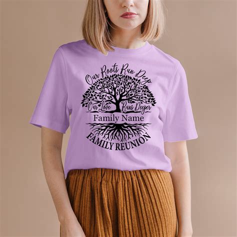 Personalisierte Our Roots Run Deep Our Love Runs Deeper Familientreffen Baum T Shirt Callie