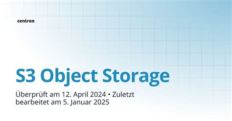 S Object Storage S Object Storage