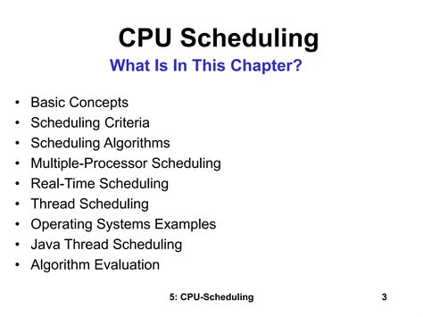 Cpu Scheduling Ppt