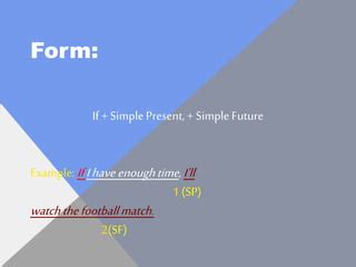 Conditional Sentence Type 1 PPT