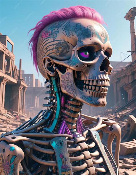 Insanely Detailed Terminator Skeleton In Uhd 8k Premium Ai Generated